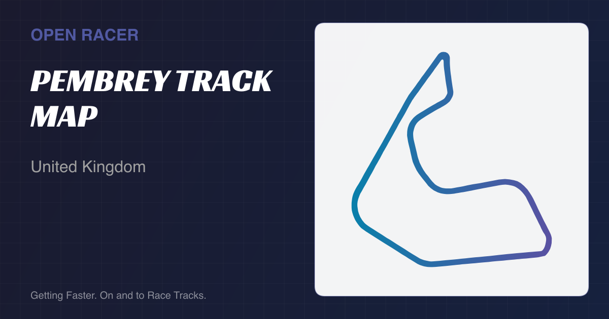 Pembrey Track Map - Pembrey Circuit - United Kingdom | Open Racer
